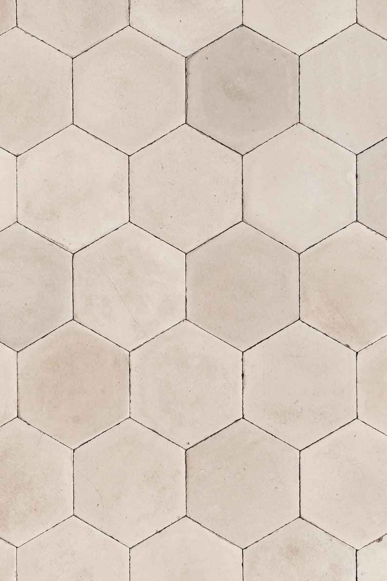 Hexagon Tiles Tile Backdrop Beige Backdrop Vinyl Backdrops - Etsy