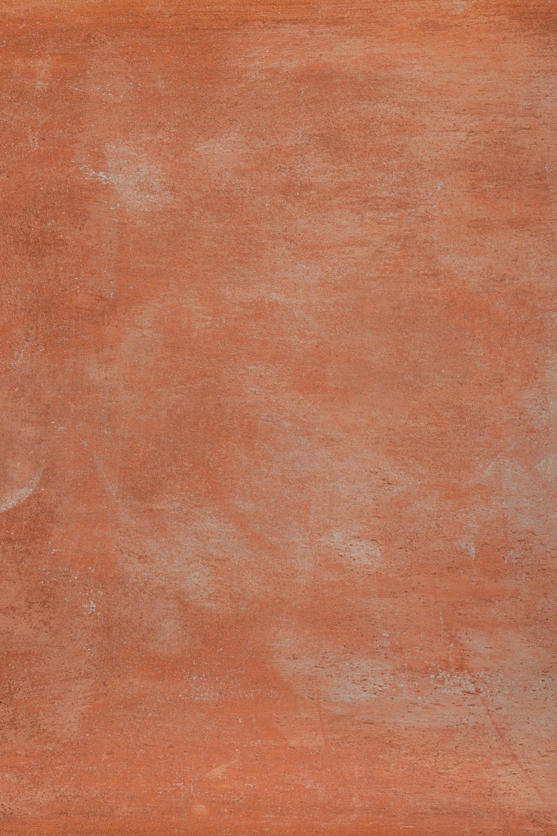 Terracotta Vinyl Photography Backdrop: Textured Orange-red Concrete - Etsy