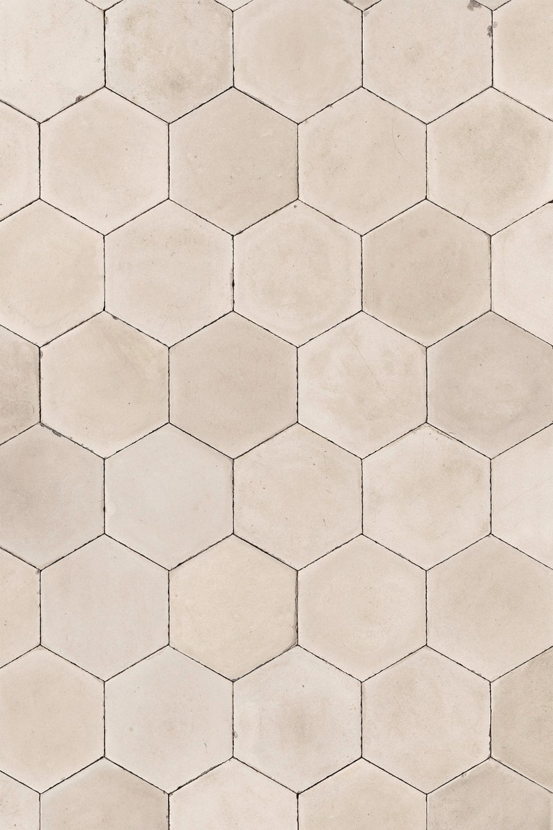 Hexagon Tiles Tile Backdrop Beige Backdrop Vinyl Backdrops - Etsy