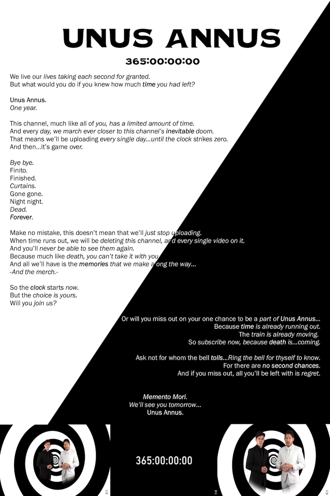 Unus Annus Poetic Dialogue Poster: Unus Annus - Etsy