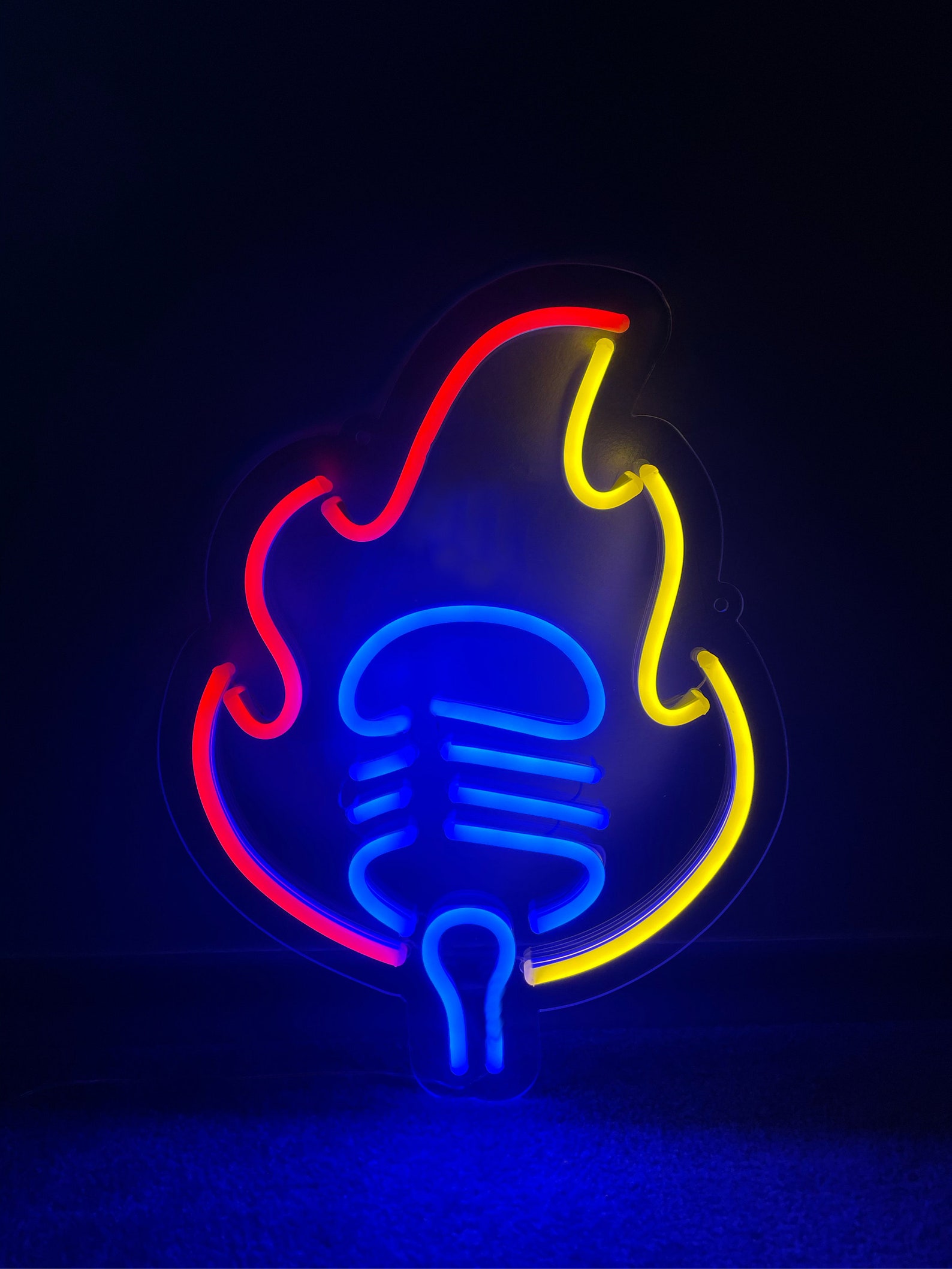 Microphone Neon Light Custom Neon Sign LED Neon Sign LED | Etsy