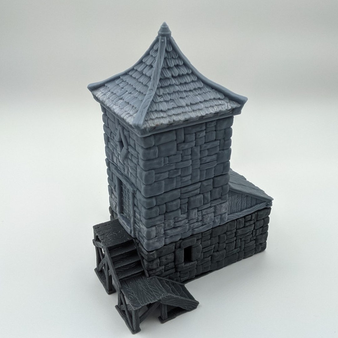 Watchtower - Side Building, Two Levels, Normal Roof - Etsy Australia