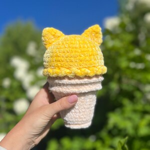 Ice Cream With Cake Cone Furry Frozen Friend Crochet Pattern PDF - Etsy
