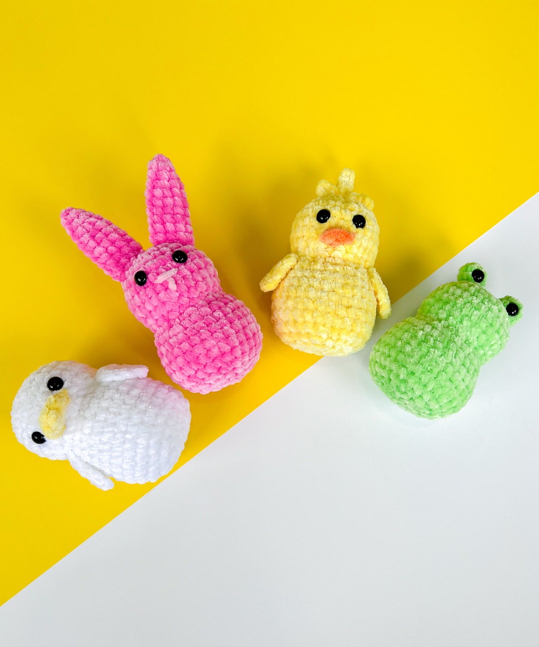 Bulbous Buddies Crochet Pattern Bundle PDF With Frog, Bunny, Chick, and ...