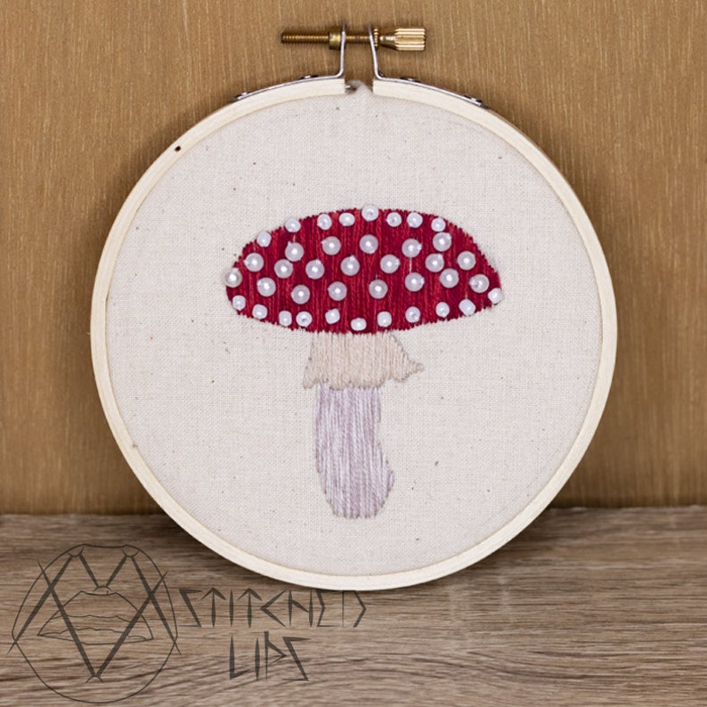 Embroidery Mushrooms - Etsy
