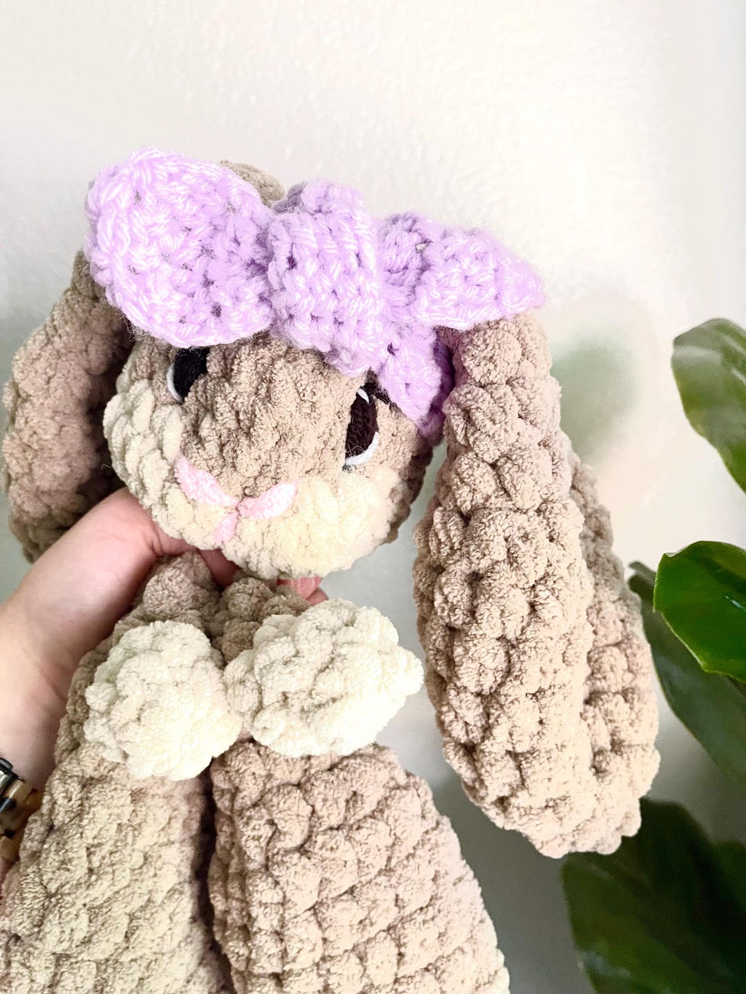 Brown Bunny Baby Lovey, Rabbit Lovey, Animal Lovey, Bunny Blanket ...