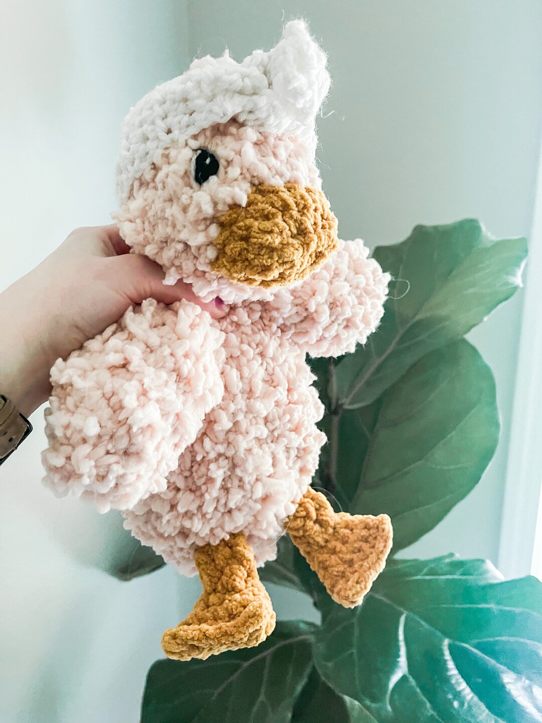 Della Duck Crochet Lovey, Made to Order, Baby Shower Gift, Mallard Duck ...