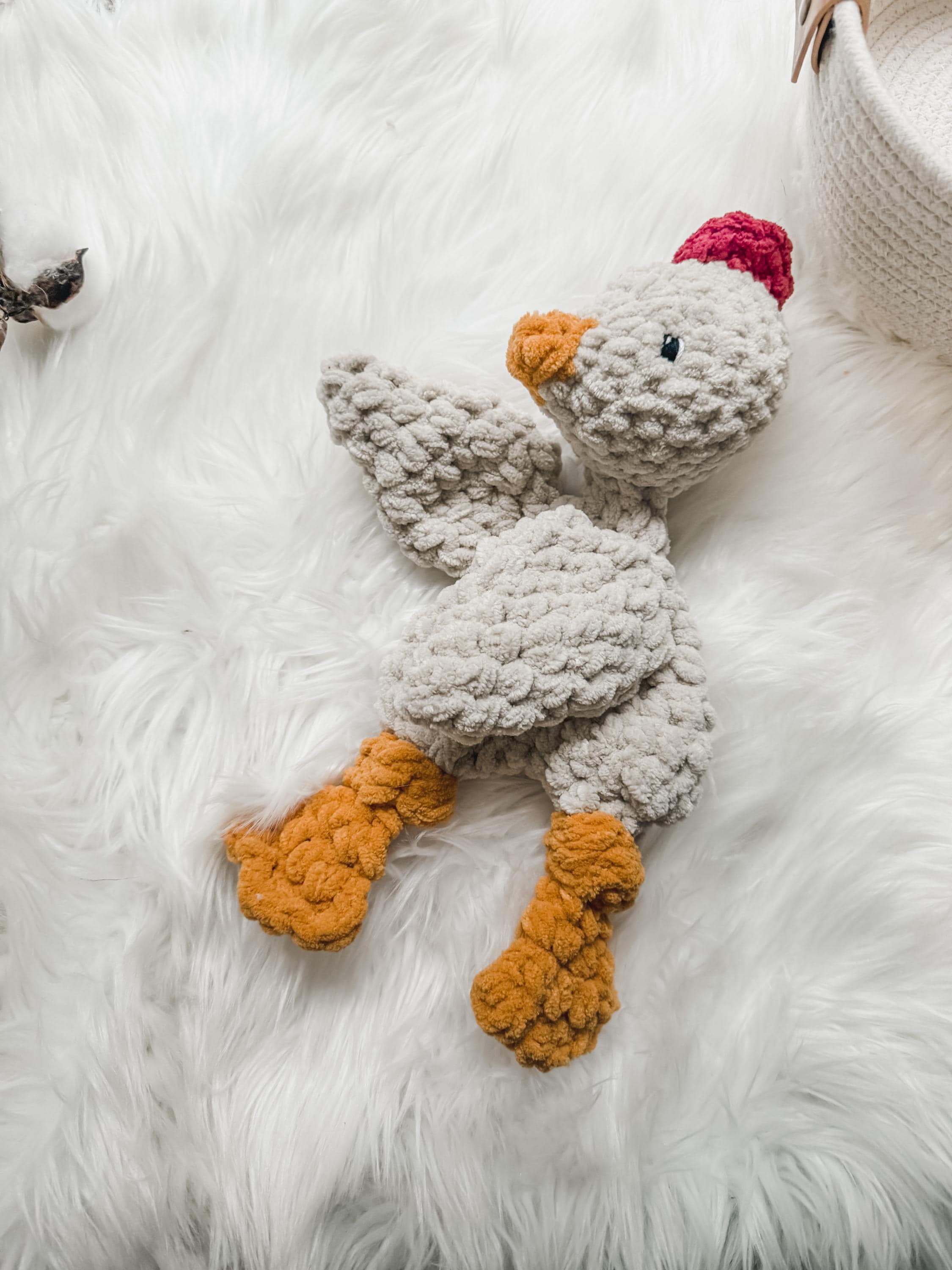 Chicken Lovey Snuggler, Western Nursery Decor, Baby Cuddle Toy, Baby ...