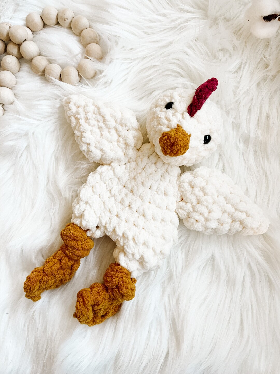 Chicken Lovey Snuggler, Farm Nursery Decor, Baby Cuddle Toy, Baby ...