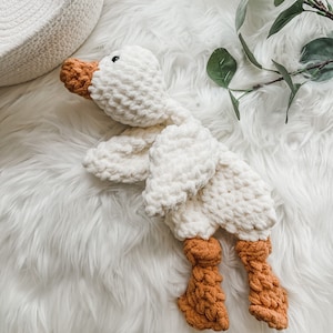 Goose Lovey Snuggler, Goose Plush Toy, Fairytale Nursery Decor, Baby ...
