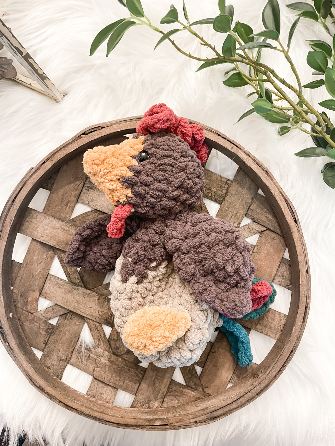 Rooster Baby Lovey, Farm Themed Baby Shower, Western Nursery Decor ...