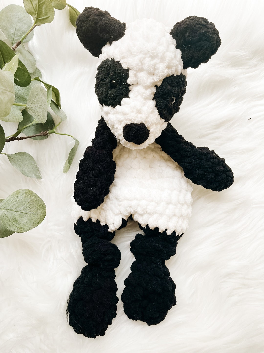 Panda Lovey Snuggler, Lovey Blanket, Jungle Nursery Decor, Panda ...