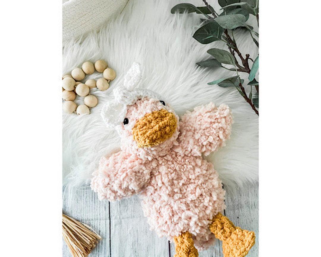 Della Duck Lovey, Made to Order, Soft Toys for Newborn, Farm Nursery ...