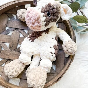 Cow Baby Lovey Toy, Cow Farm Animal Nursery Decor, Baby Lovey Blanket ...