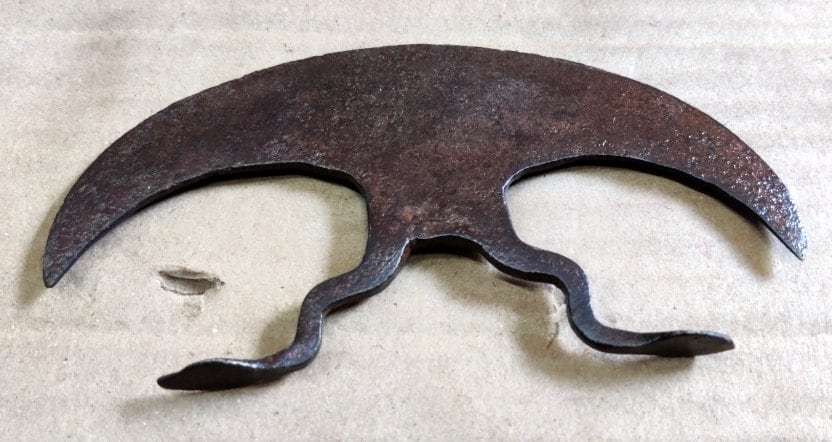 Antique Old Indian Mughal Tribal All Steel Iron Small Axe Head Farm ...