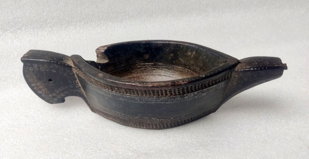 Antique Indian Wooden Designed Grinder Kharal Pot Mortar Old Fine Hand ...