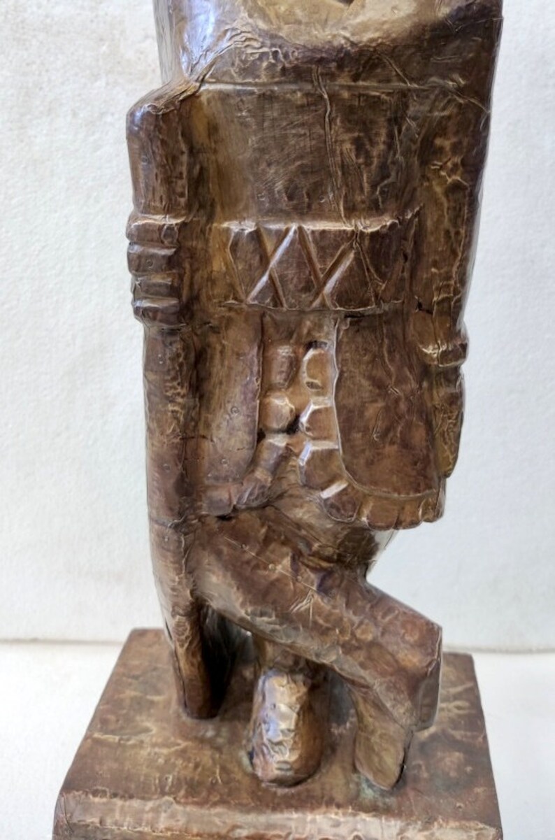 Antique Rare Wooden Man Statue Figurine Old Fine Hand Carved - Etsy