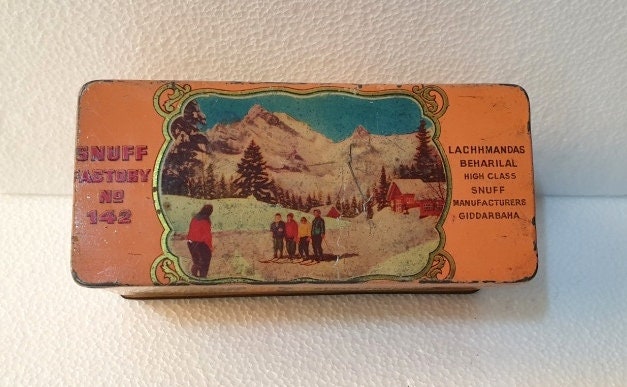 Antique Vintage Indian Old Brand Special Seven Photo Snuff ...