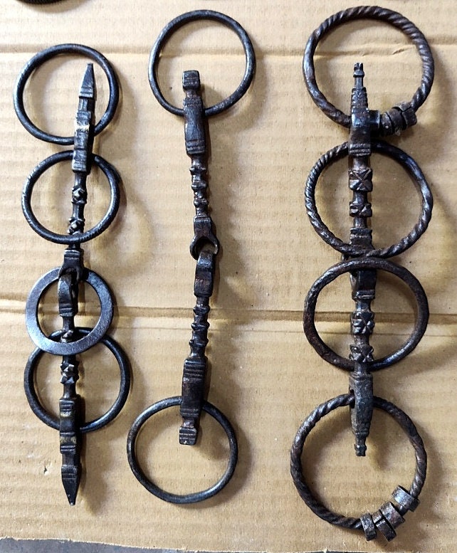 17 Pc Antique Iron Horse Bit Hand Forged Engraved Design - Etsy