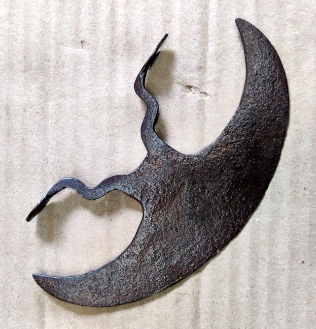 Antique Old Indian Mughal Tribal All Steel Iron Small Axe Head Farm ...