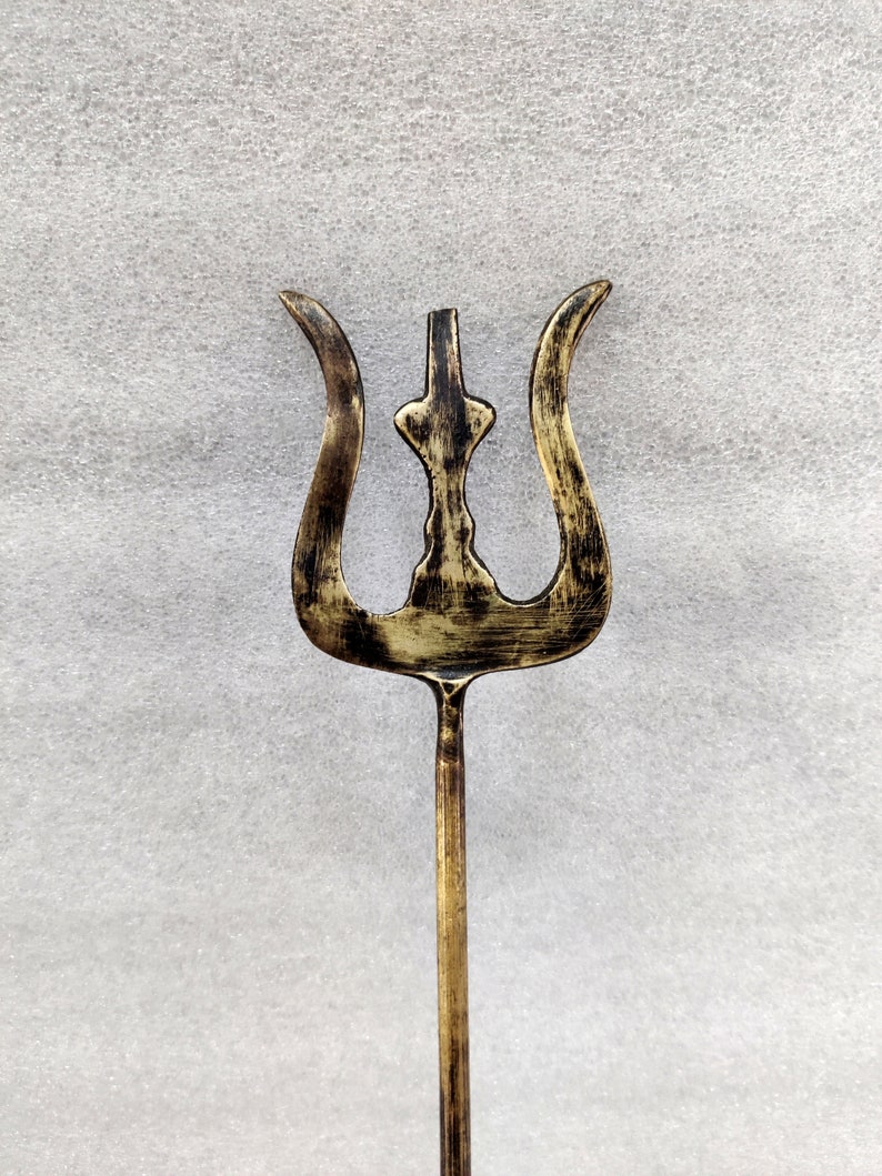 Antique Old Brass Trishul/trident Lord Shiv Mahadev Durga Pooja - Etsy