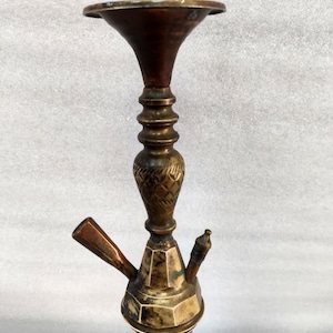 Antique Rare Islamic Mughal Hookah Brass Hand Carved Chillum Hookah ...