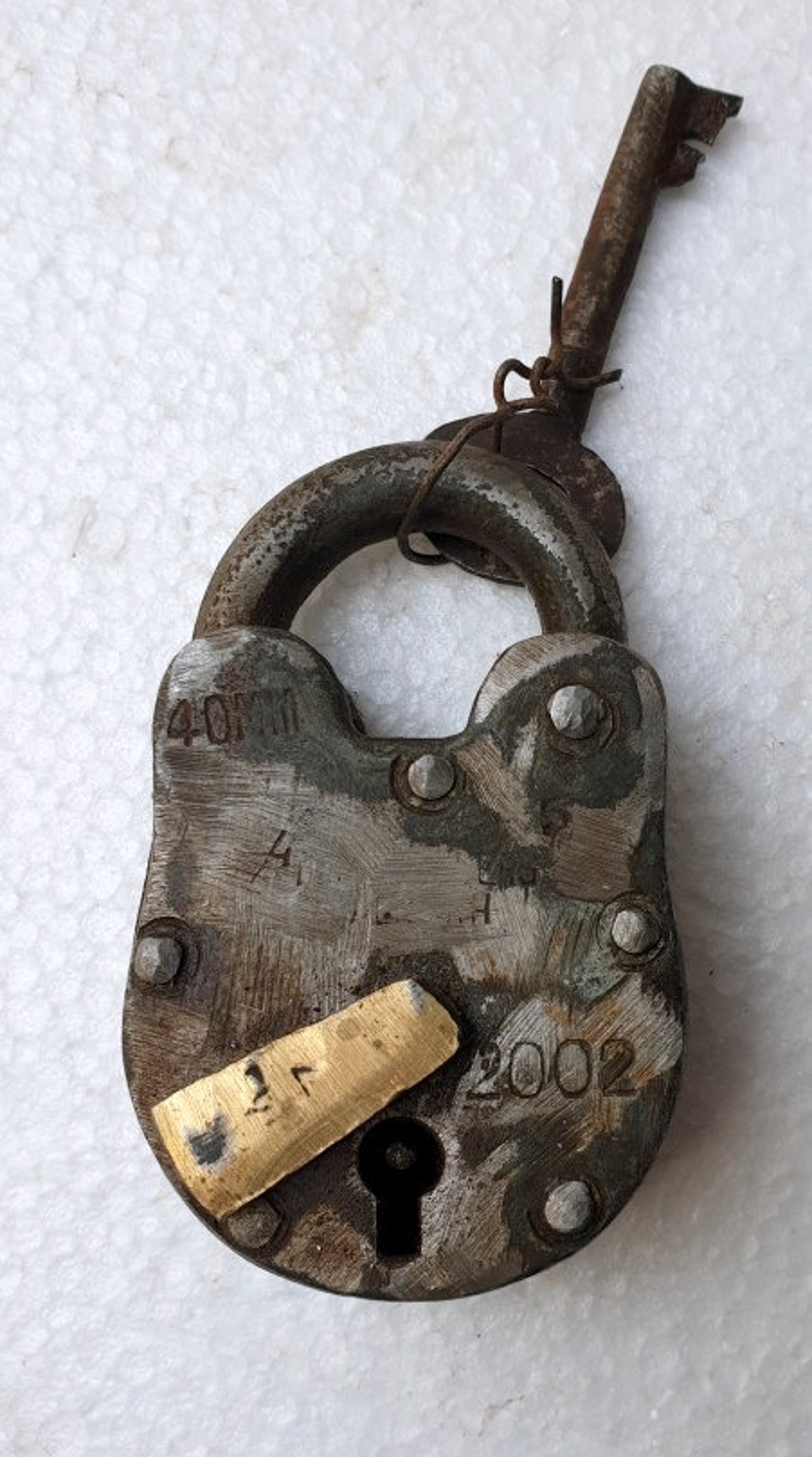 Antique Old Iron Lock With Key Good Working Condition Lock | Etsy