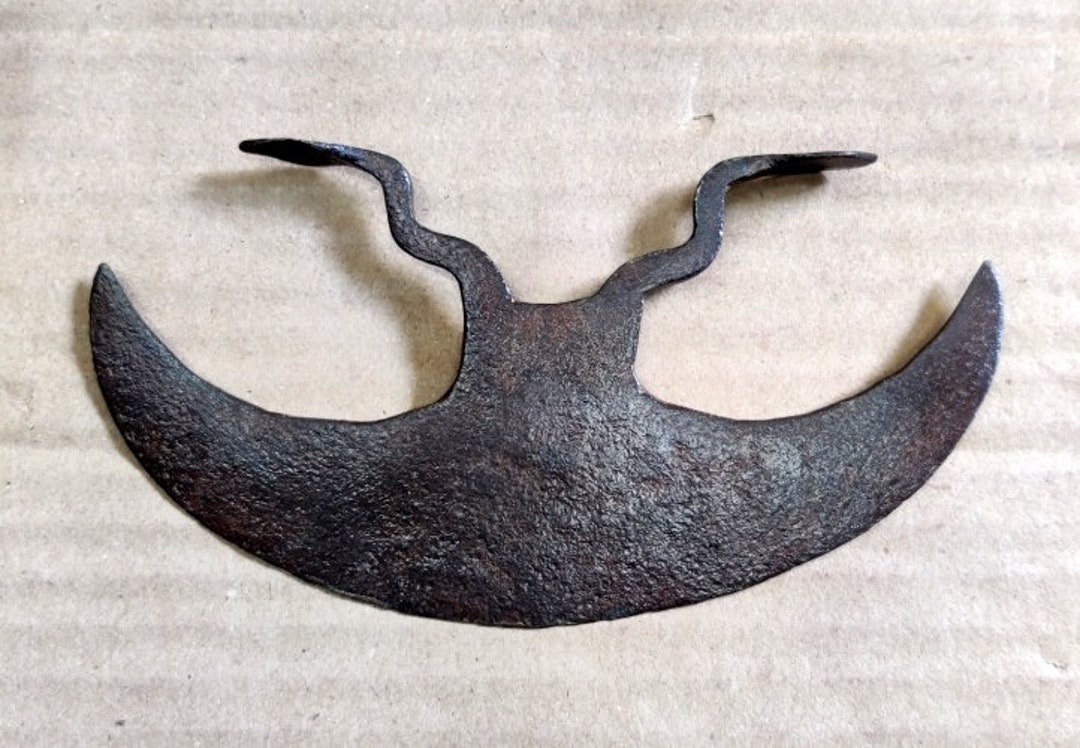 Antique Old Indian Mughal Tribal All Steel Iron Small Axe Head Farm ...