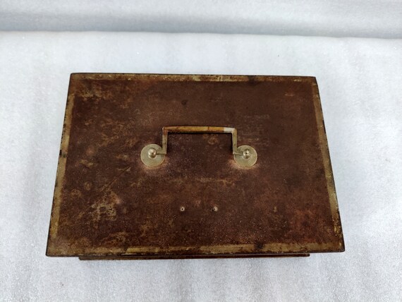 Antique Iron Box Old Hand Forged 3 Compartment Tribal… - Gem