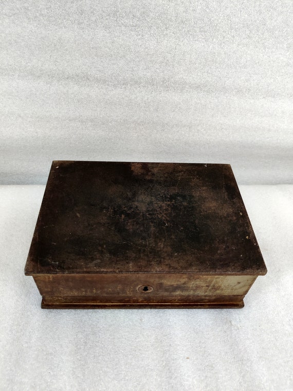 Antique Iron Box Old Hand Forged 3 Compartment Tribal… - Gem