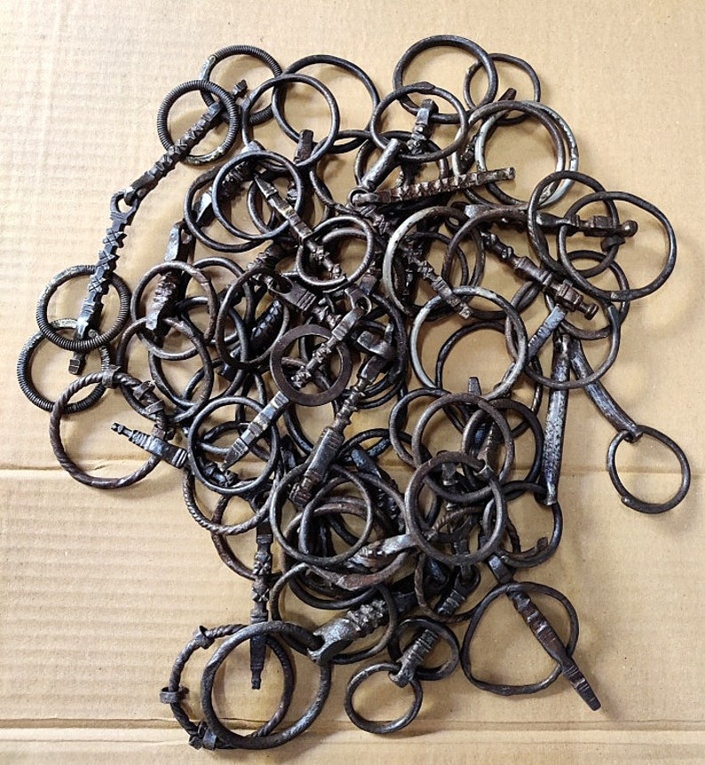 17 Pc Antique Iron Horse Bit Hand Forged Engraved Design - Etsy