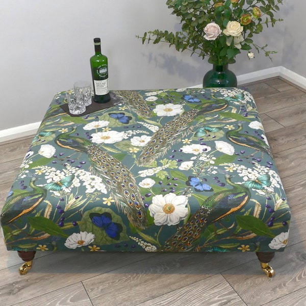Footstool Coffee Table - Etsy UK