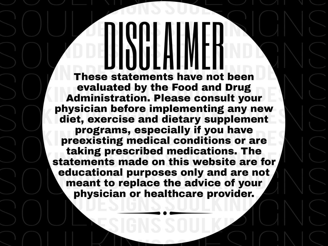 FDA Disclaimer Sticker Pngset(3) - Mask, Apparel, Project Design PNG ...