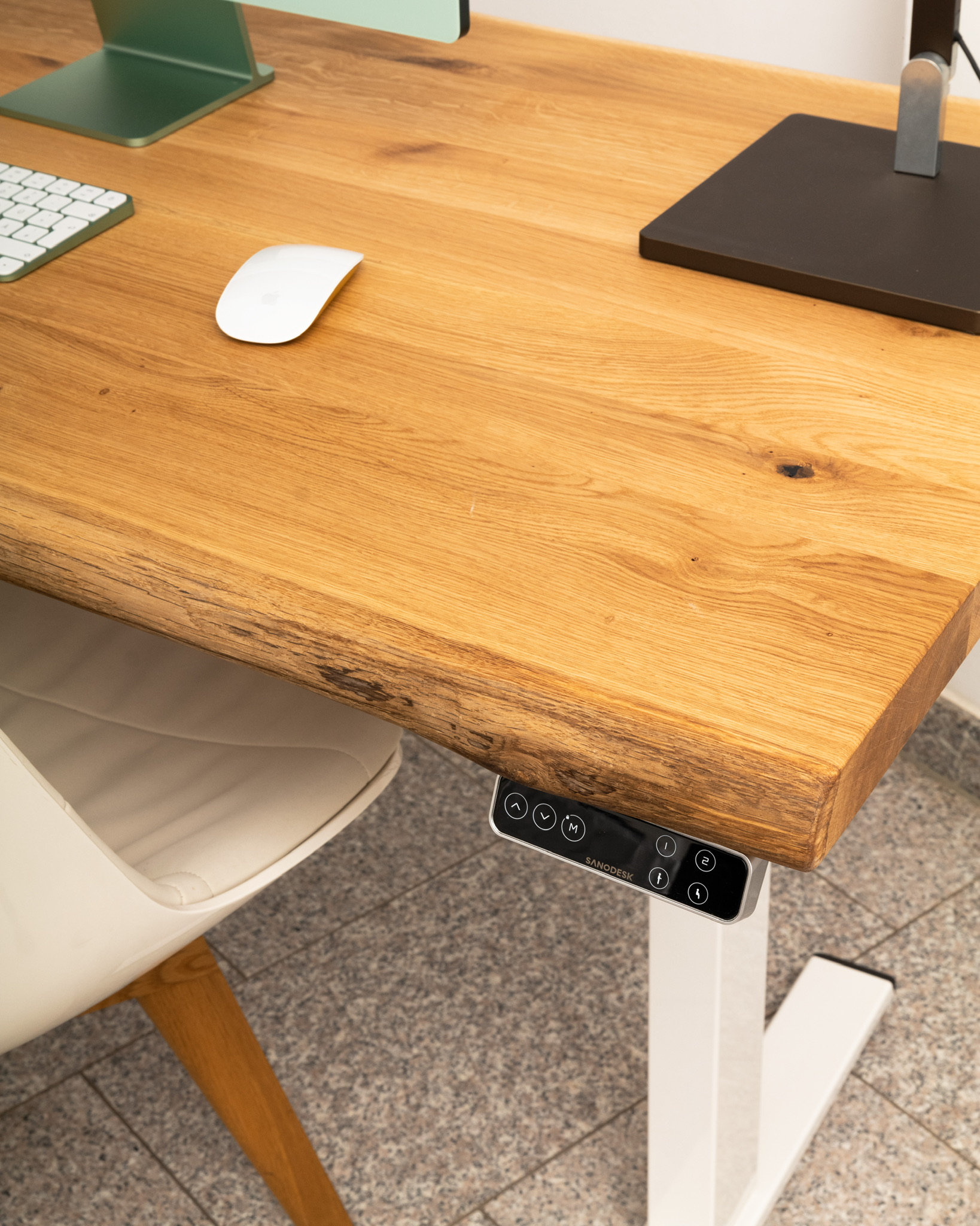 Arbor Furniture - Height Adjustable Desk Solid Wood, Standing Desk ...