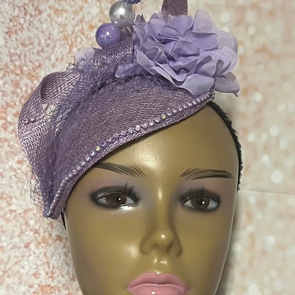 Lavender Fascinator - Etsy