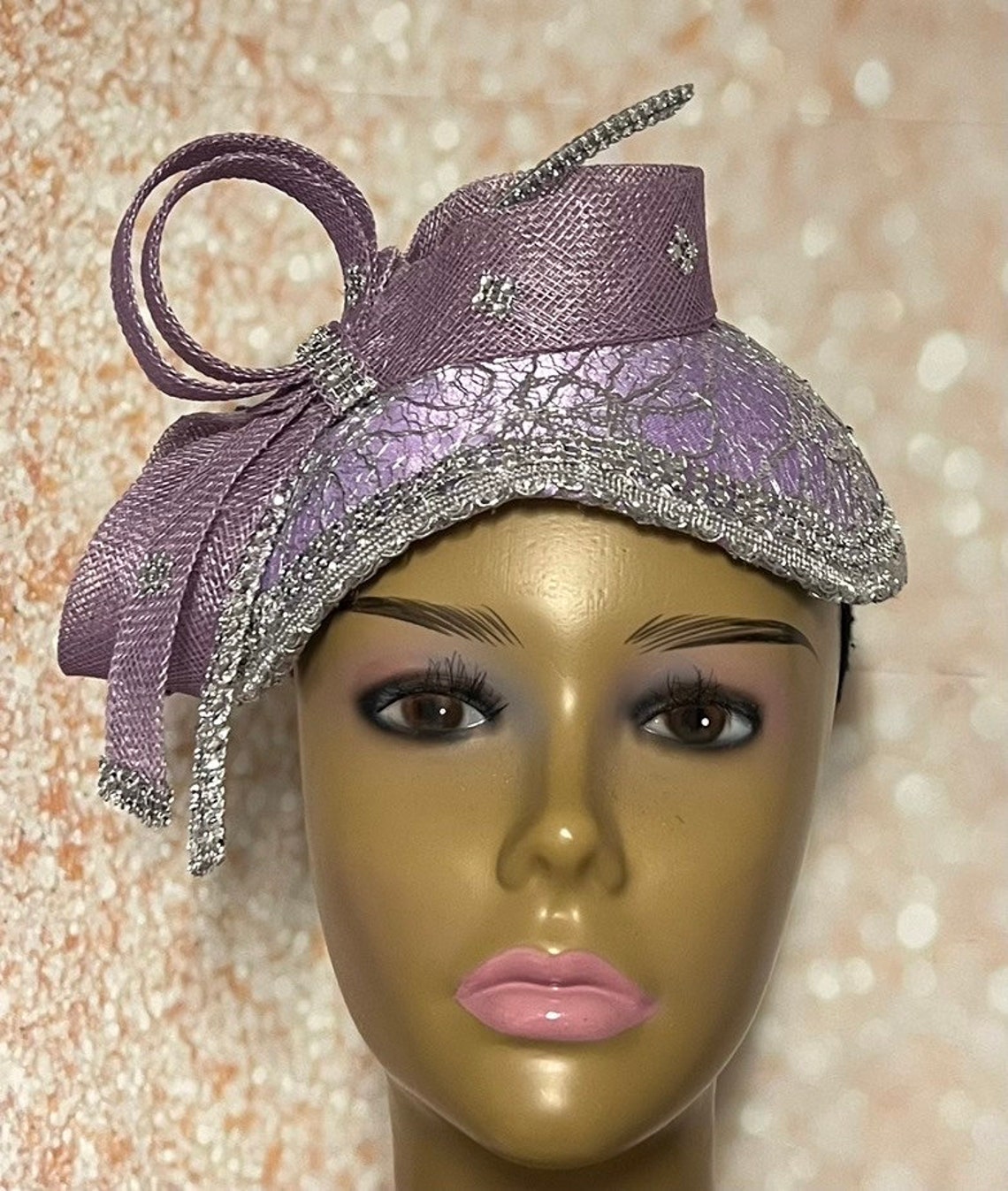 Lavender and Silver Hat for Church Wedding Mother of the - Etsy