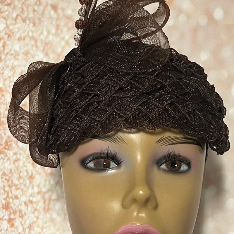 Brown Fascinator - Etsy
