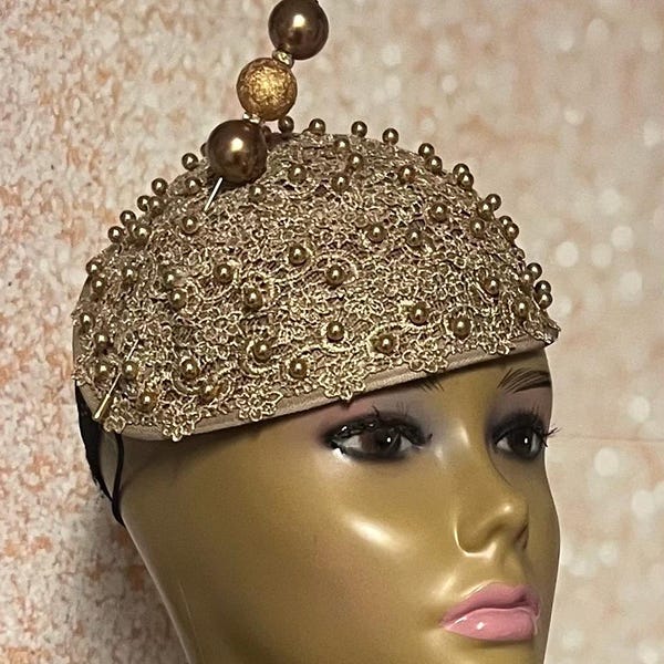Gold Fascinator - Etsy