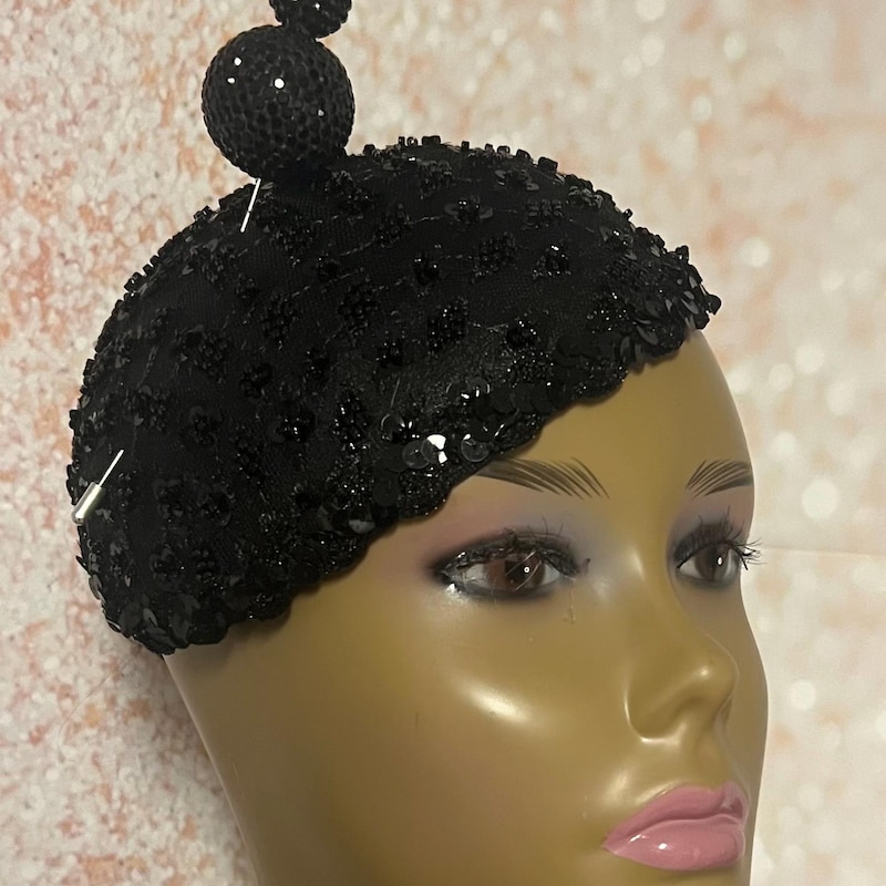 Black Fascinator - Etsy