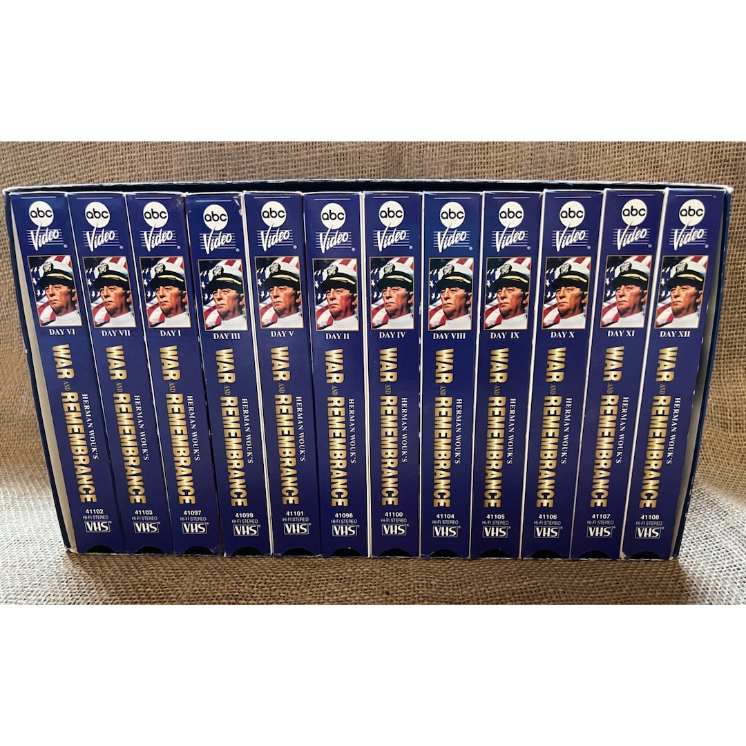 Herman Wouk's War & Remembrance 12 VHS Complete Miniseries Collection ...
