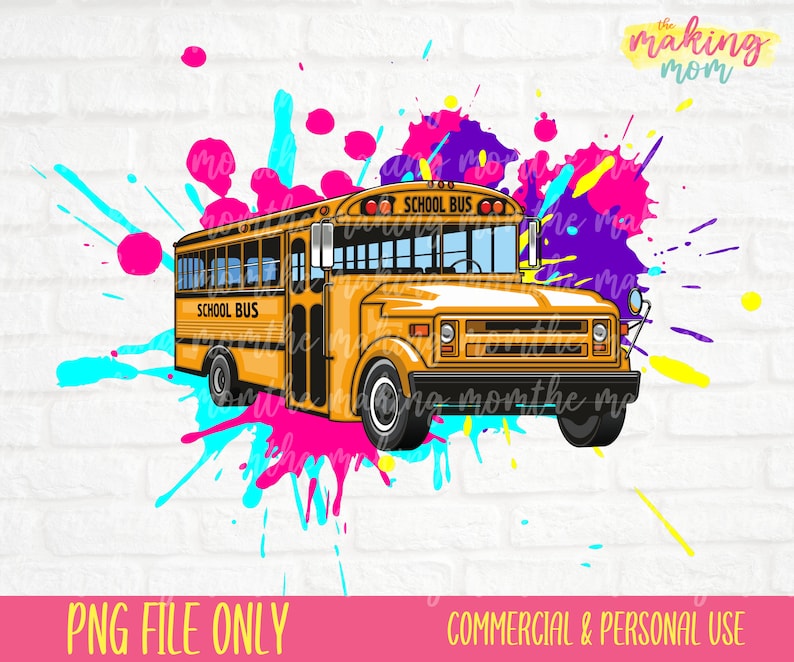 School Bus Driver PNG Digital File for Sublimation DTF Digital File Bus ...