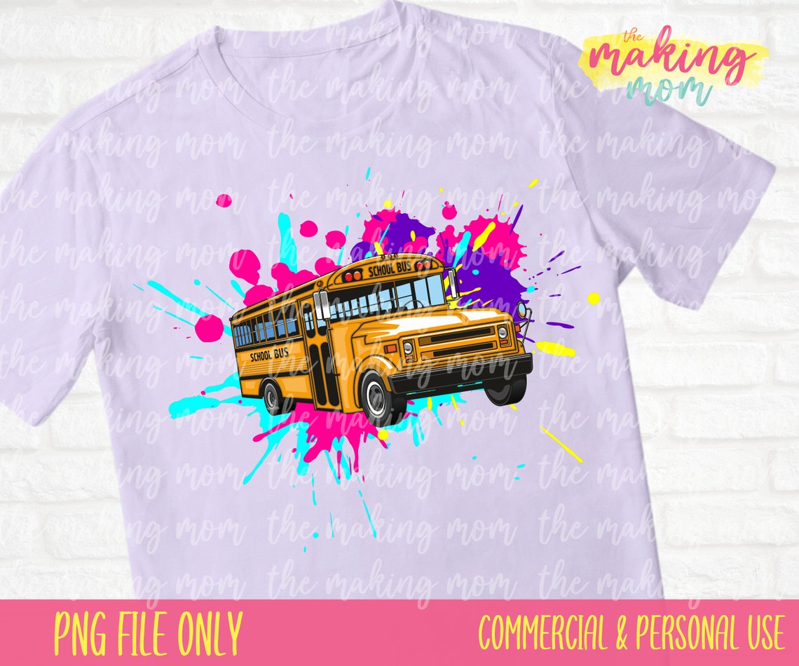 School Bus Driver PNG Digital File for Sublimation DTF Digital File Bus ...