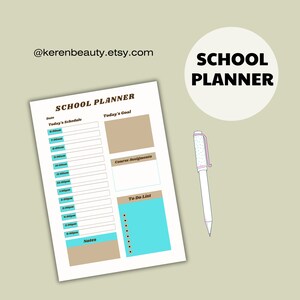 Printable Student Planner Academic Planner Printable College Student ...