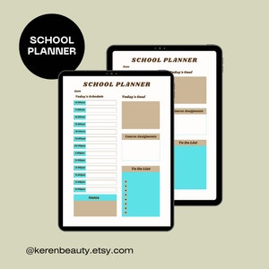Printable Student Planner Academic Planner Printable College Student ...