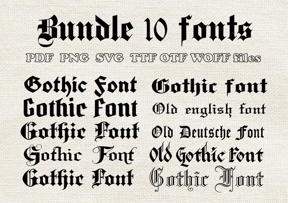 German Gothic Font