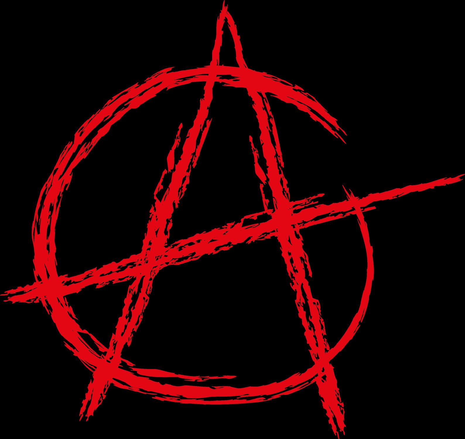 Anarchy Symbol Silhouette SVG, Svg, Dxf, Cricut, Silhouette Cut File ...