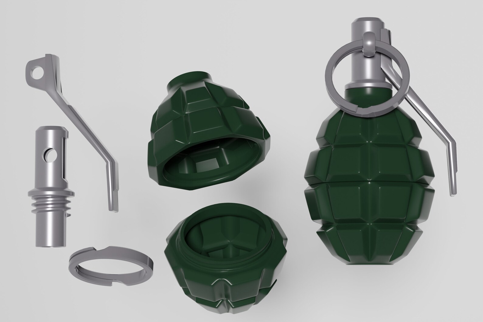 F-1 Grenade STL File 3d Printer Stl File Figure Stl 3D Models - Etsy