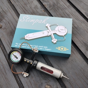 Fan-art Replica Stimpak for Cosplay Props From Game Syringe Stimulator ...