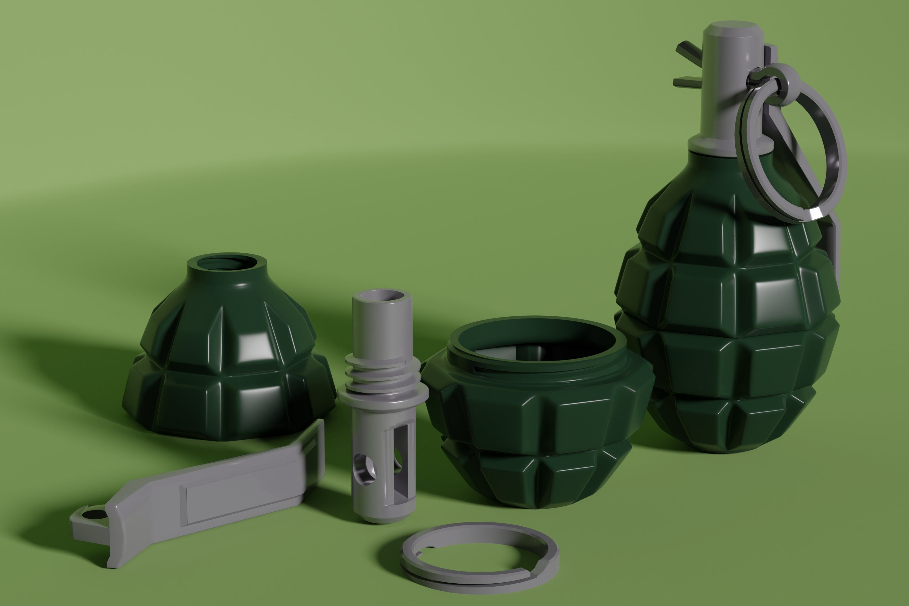 F-1 Grenade STL File 3d Printer Stl File Figure Stl 3D Models - Etsy