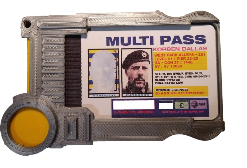 Multipass for Cosplay, Card Holder . STL File for Printed on a 3d ...